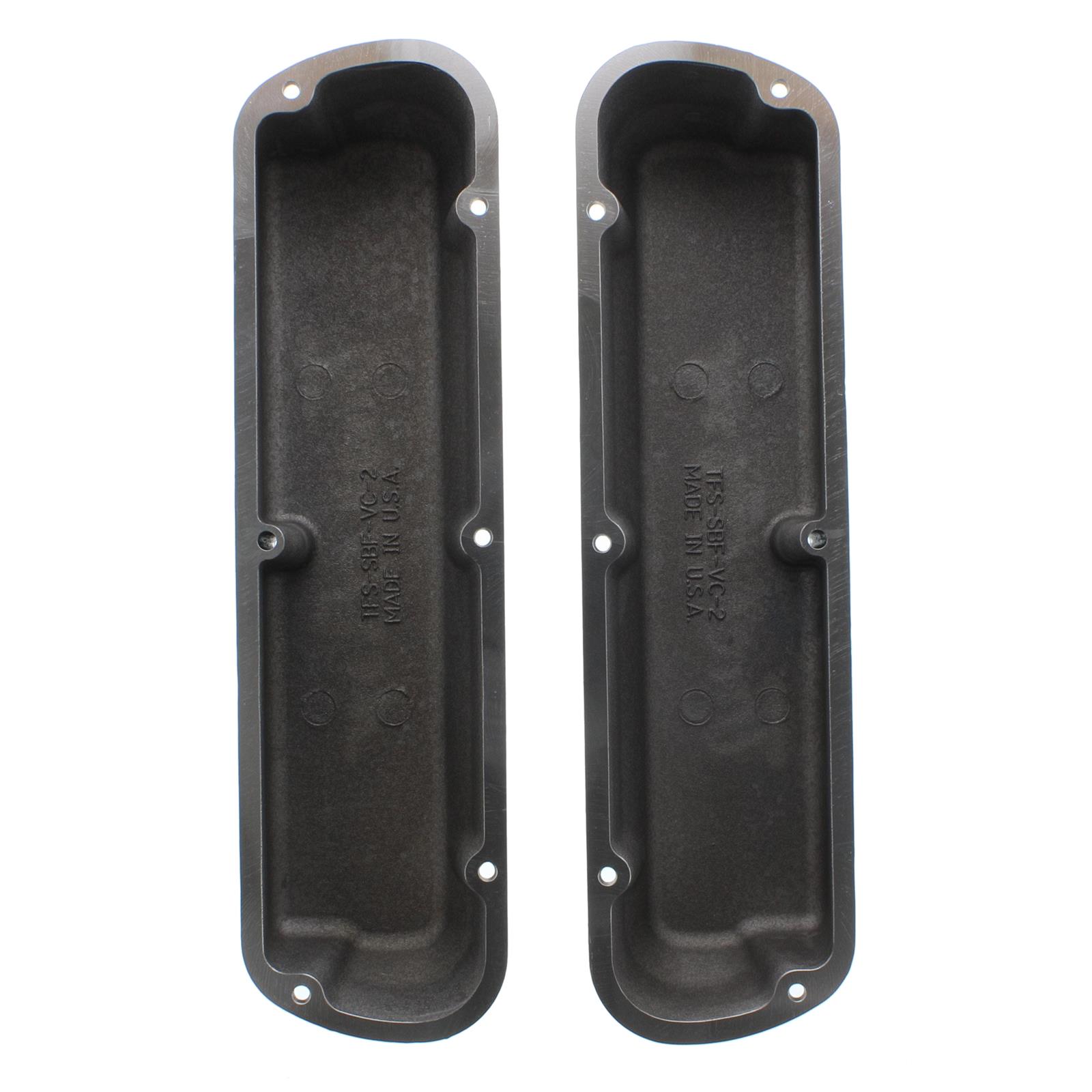 Trick Flow Specialties TFS-5140B802 Trick Flow® Cast Aluminum Valve Covers | Trick Flow Specialties